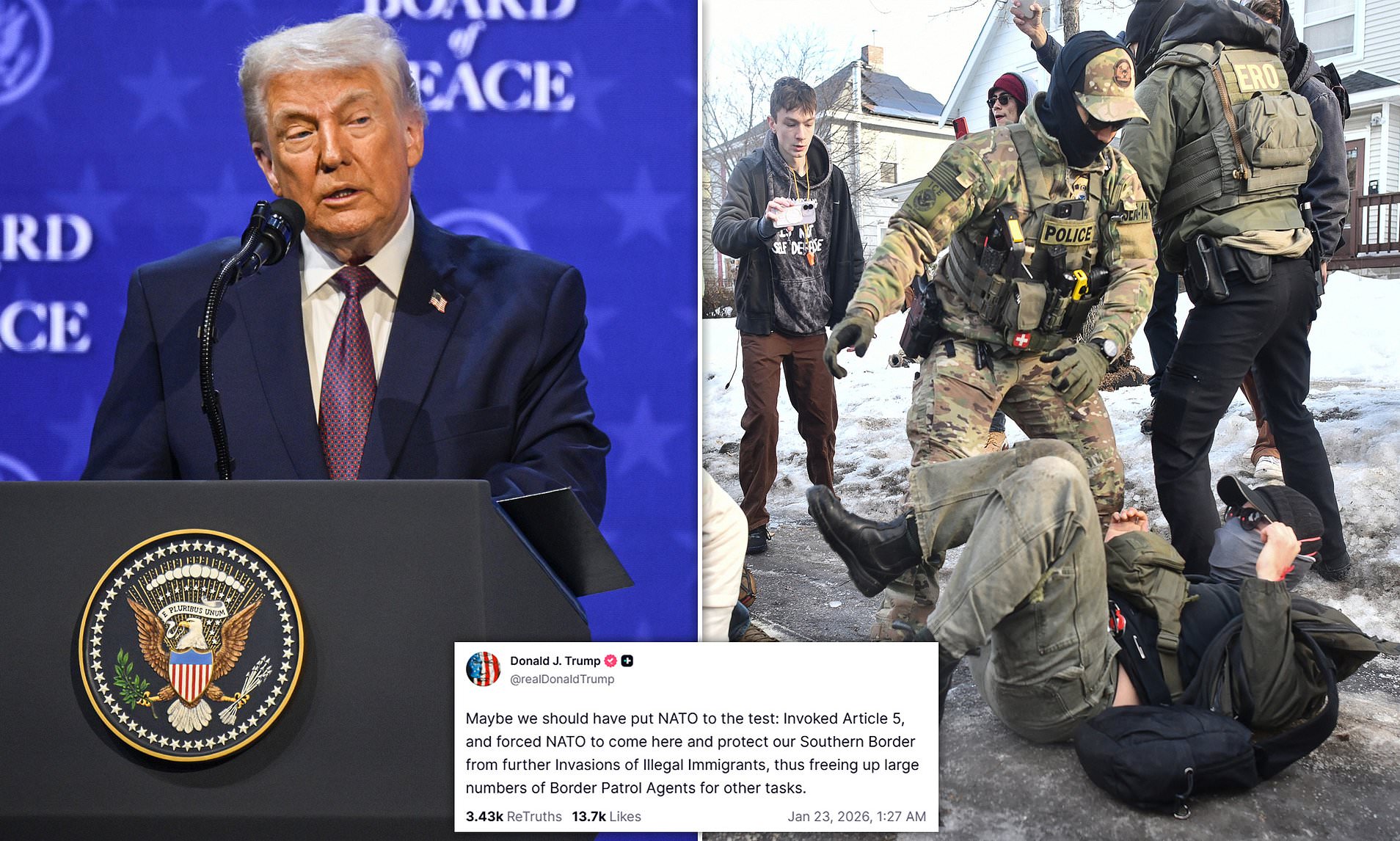 Trump says 'maybe we should have put NATO to the test' with Article 5 ...