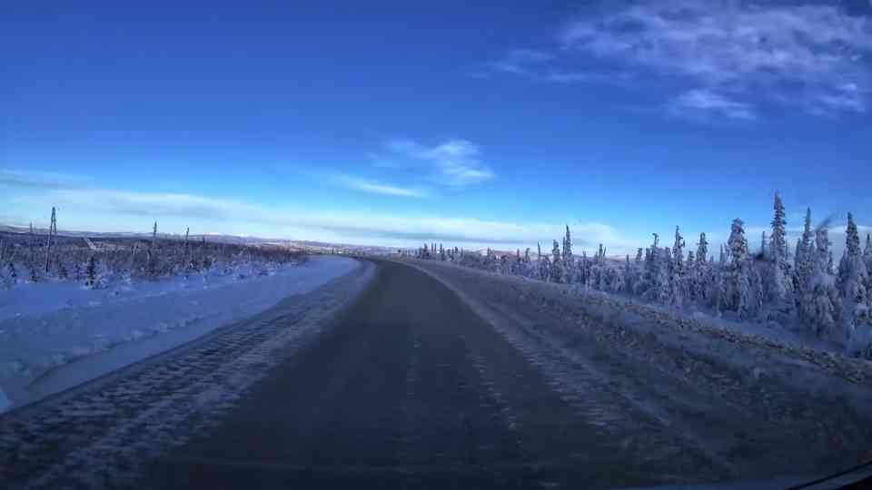 I drove on Alaska's most treacherous ice road to the Yukon River