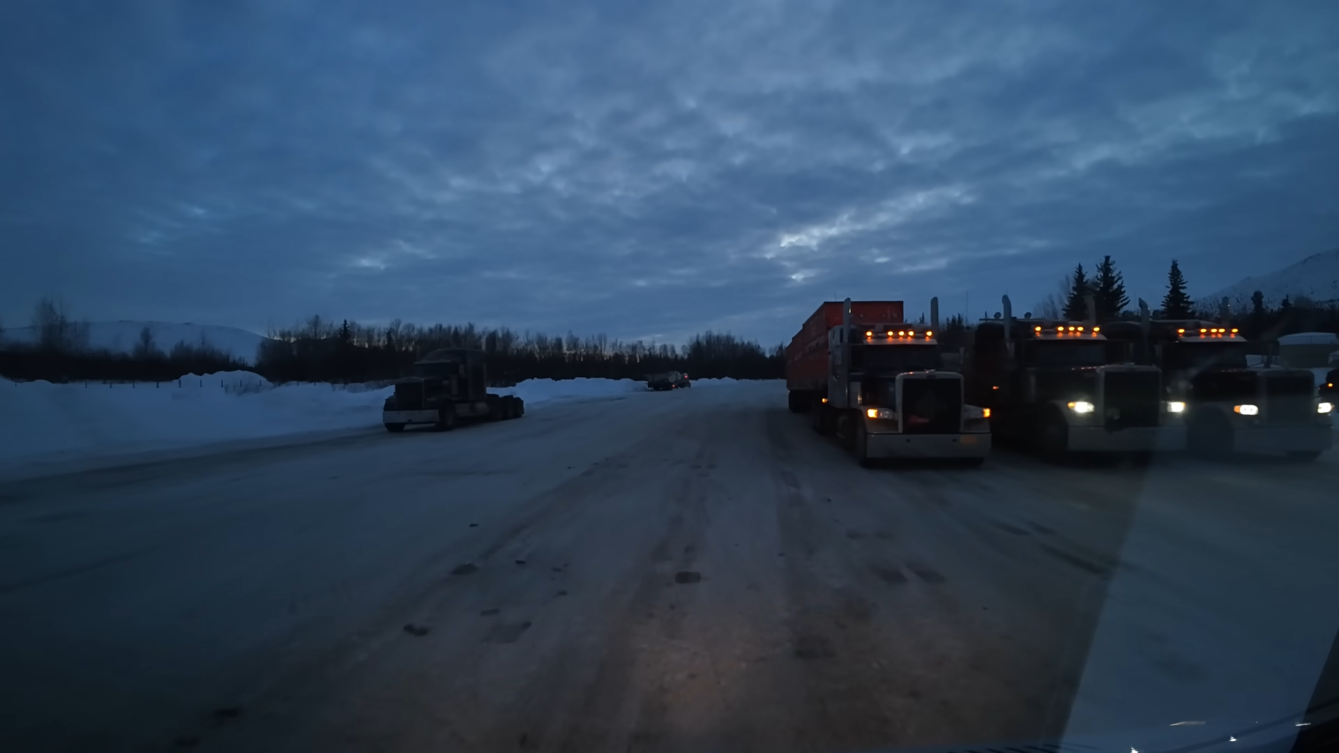 I camped next to the Alaska pipeline for the night (state troopers nearby)