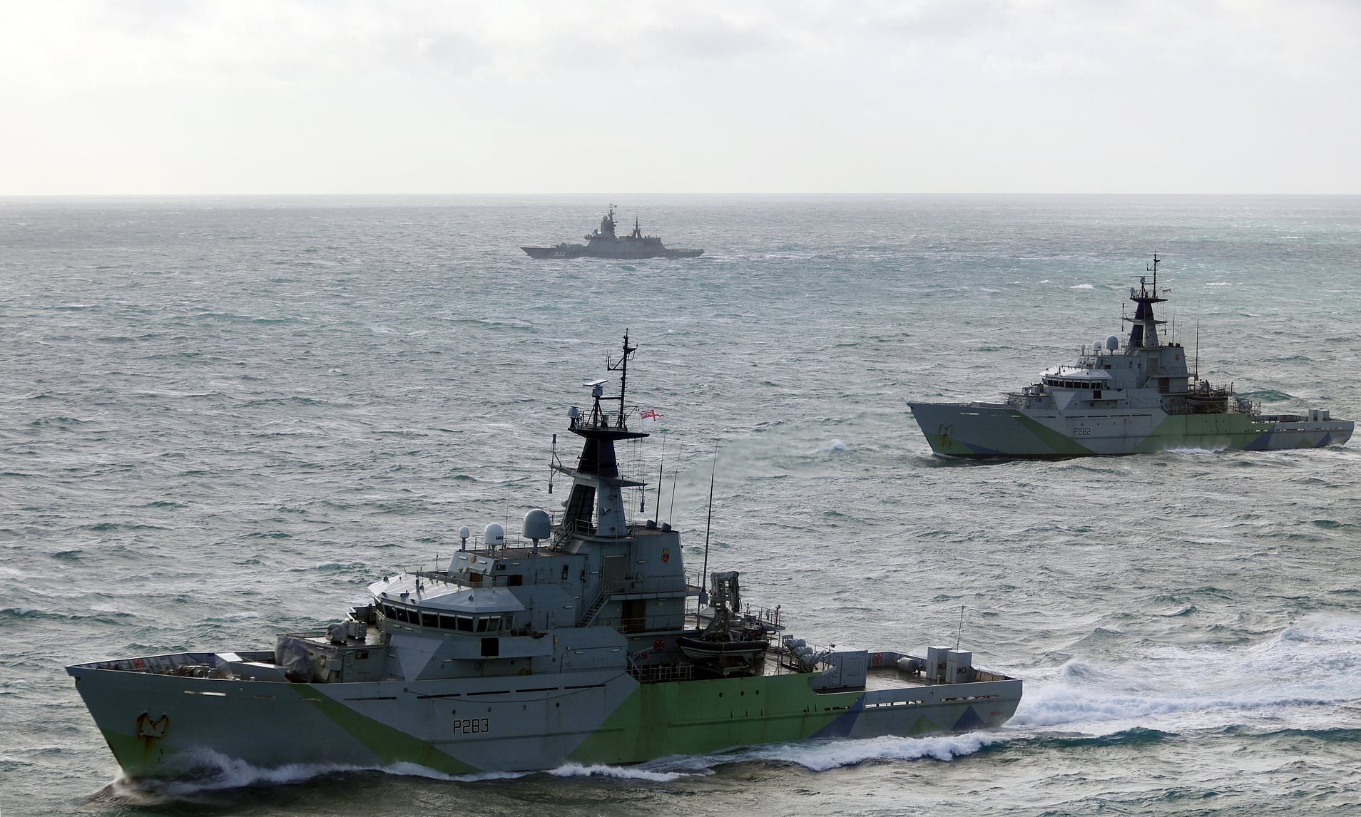 Russian ships are intercepted in English Channel as UK warns Putin 'we ...