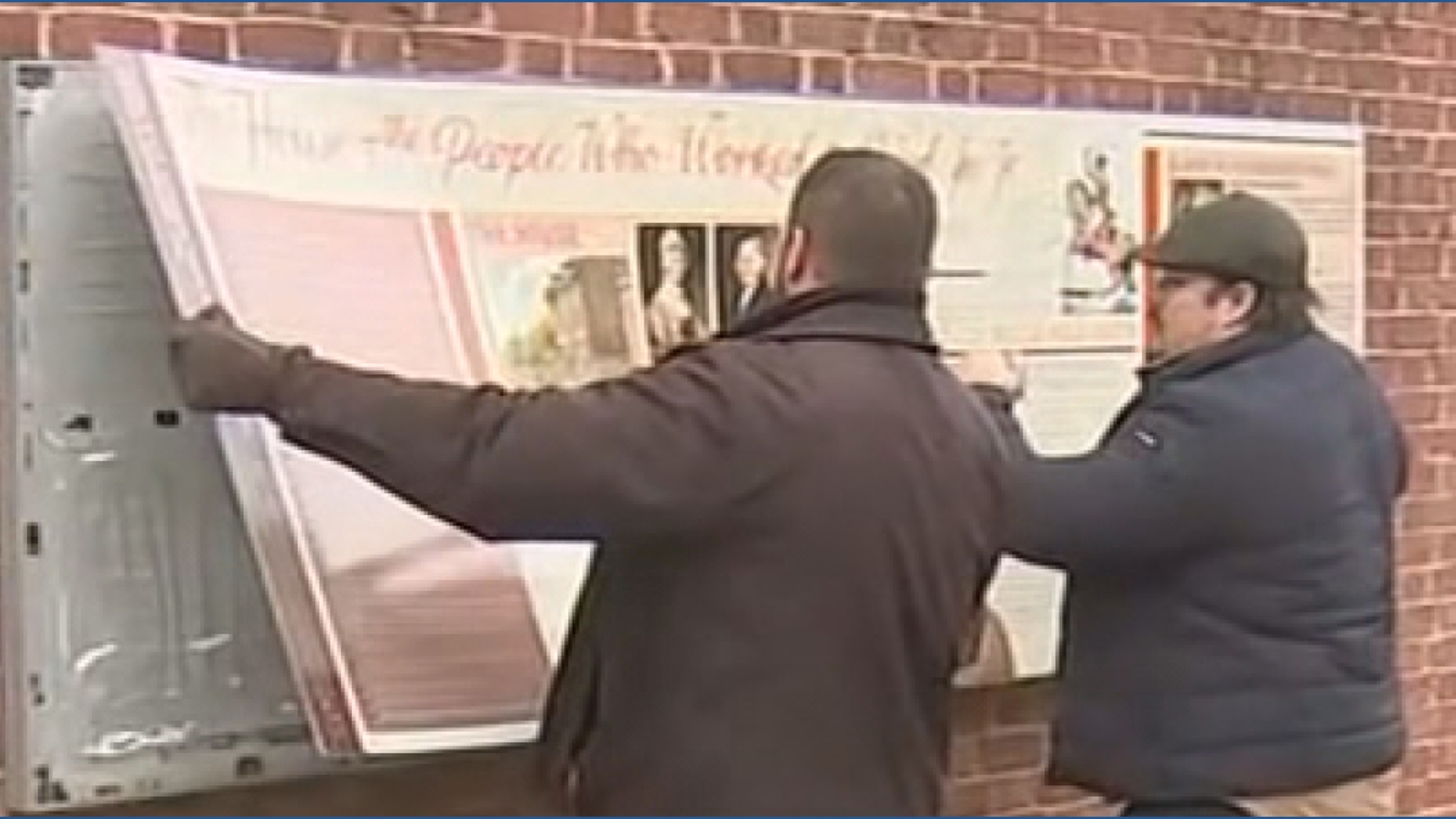 Signs depicting enslaved people were removed in Philadelphia