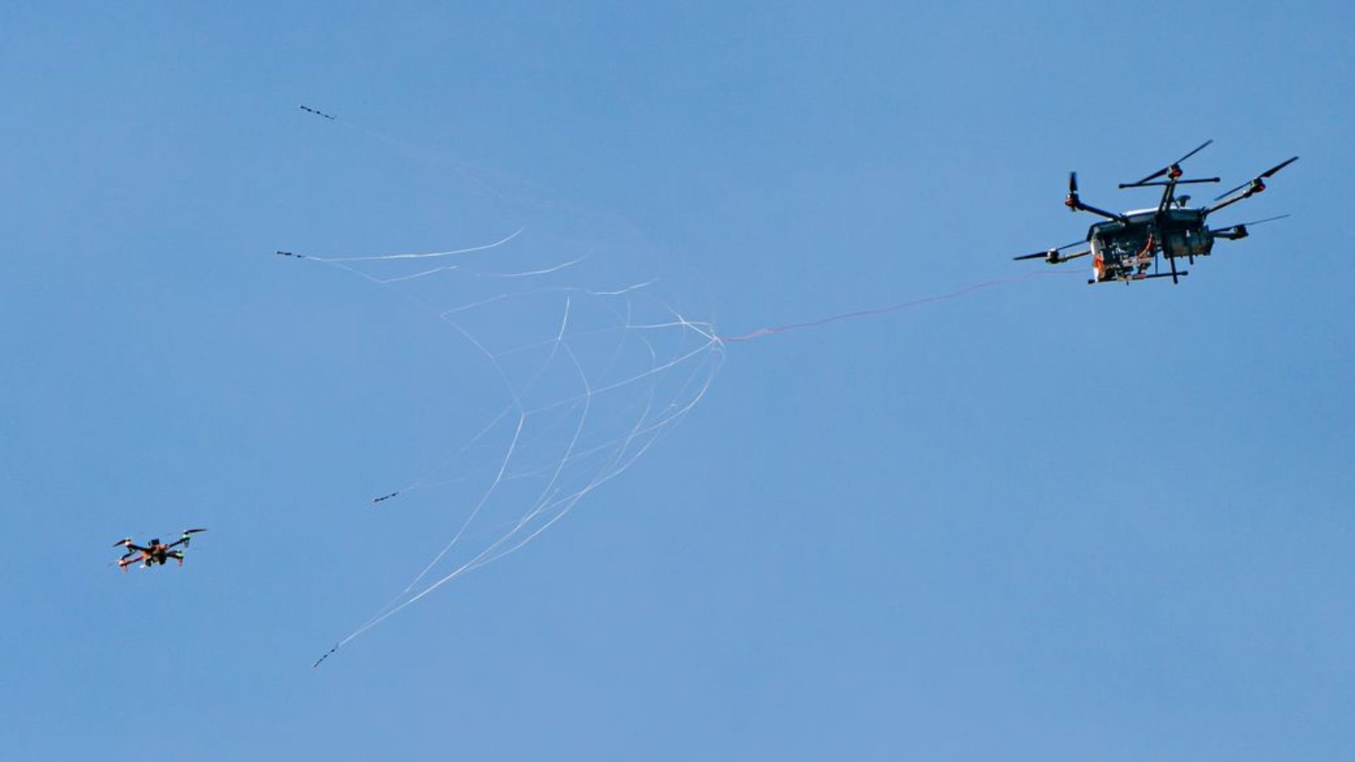 US interceptor drone with net-gun can defend infrastructure from UAV ...