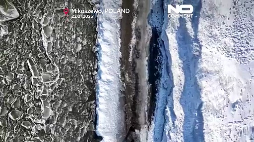 Rare ice ridges appear along Baltic Sea coast, drawing scientists ...