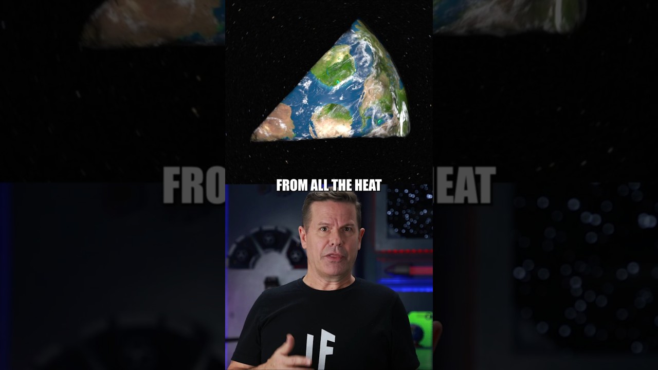 Visualize what Earth would look like if shaped like a pizza