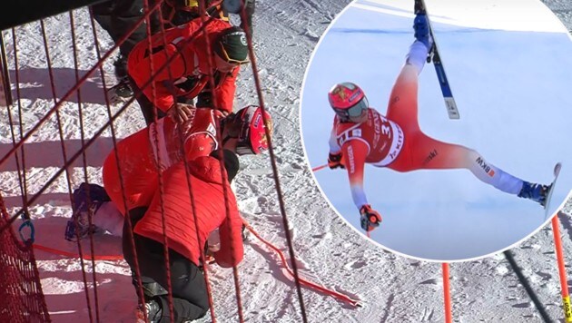 Brutaler Sturz! Schweizer sorgt für Schreckmoment