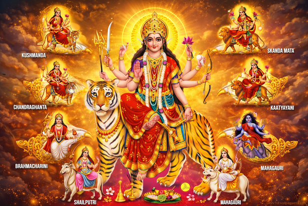 Who are the 9 avatars of Goddess Parvati in Navratri?