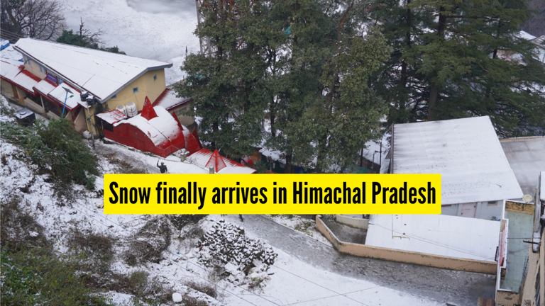 First major snowfall of the season sweeps Himachal Pradesh, blanketing ...