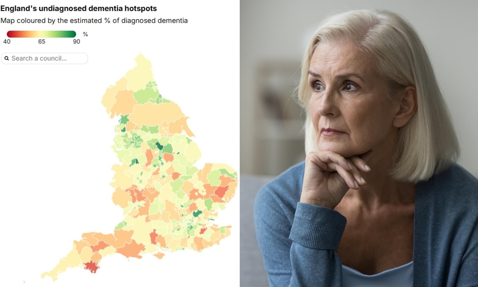 Dementia deaths rising faster than expected - 70,000 died of brain ...