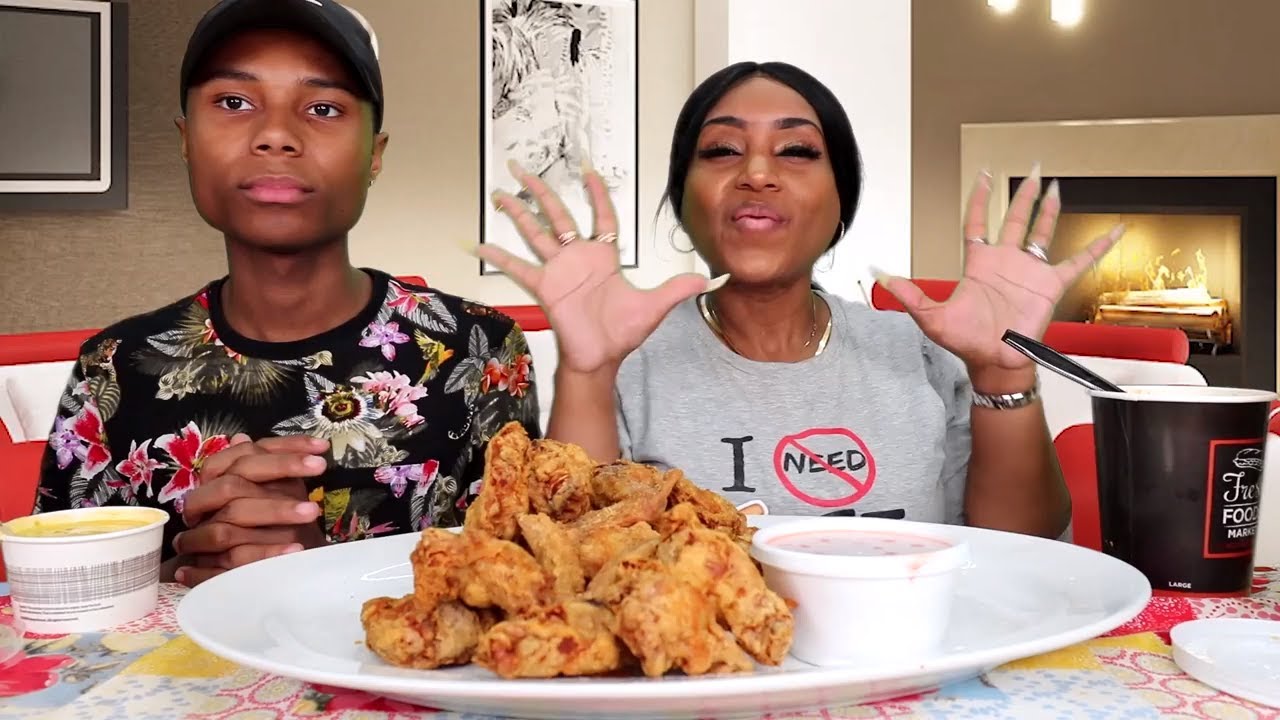 I mix chicken and Panera Bread mukbang feast