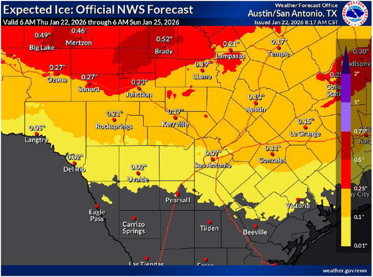 Winter storm kicks off with cold front Friday. How long will Austin ...