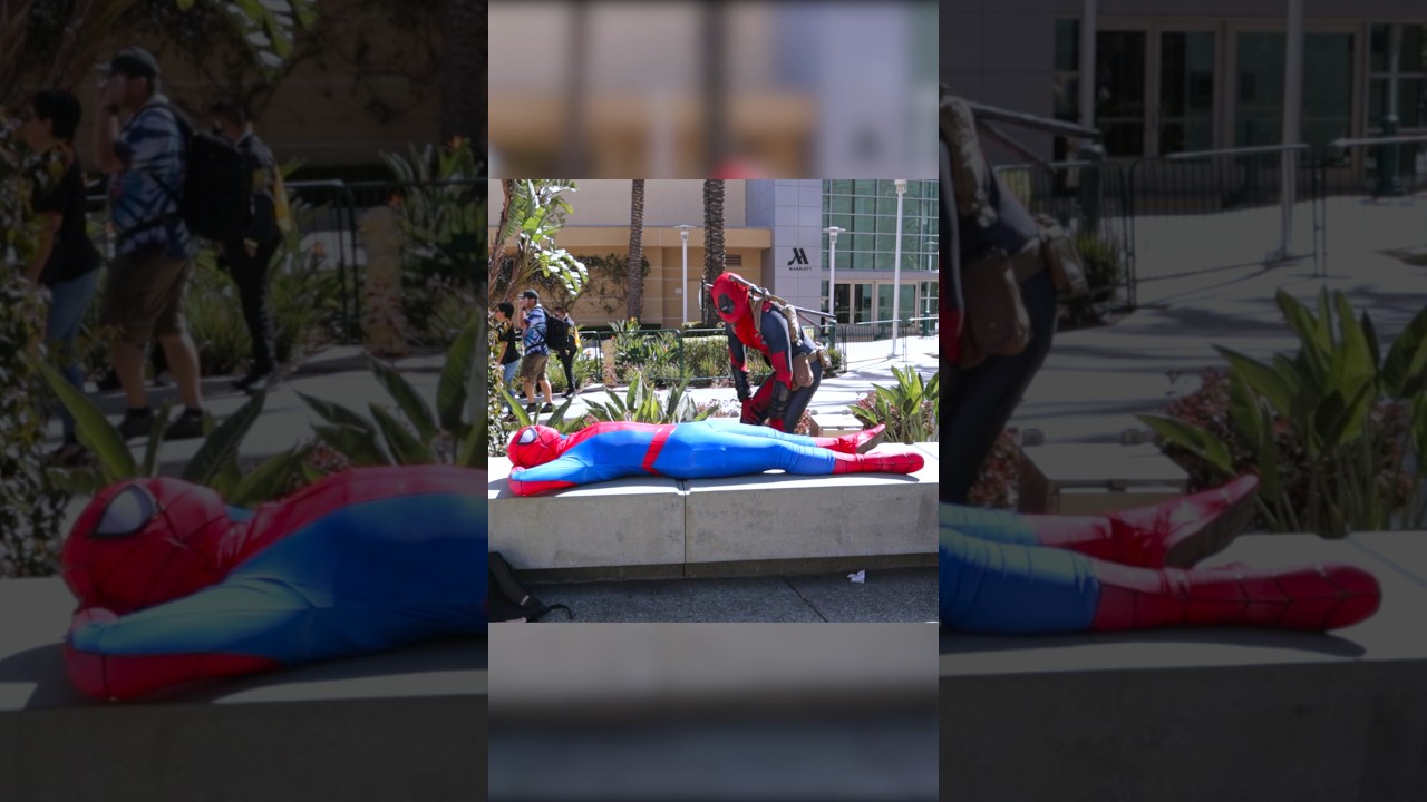 Deadpool sneak attacks Spider-Man in classic chaotic fashion