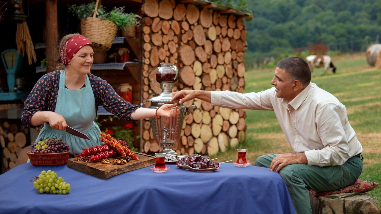 Traditional village grapes - sweet homemade treat