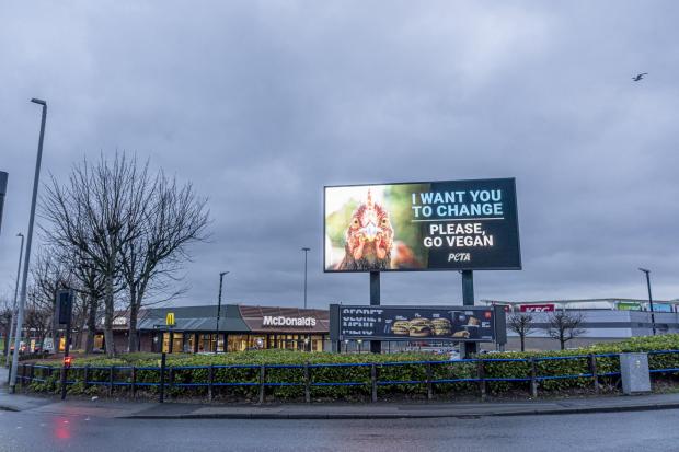 The reason why an unusual billboard can be found in Preston this week