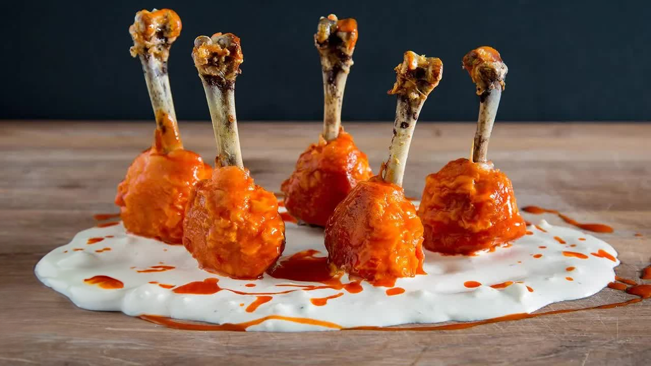 How to make buffalo chicken lollipops