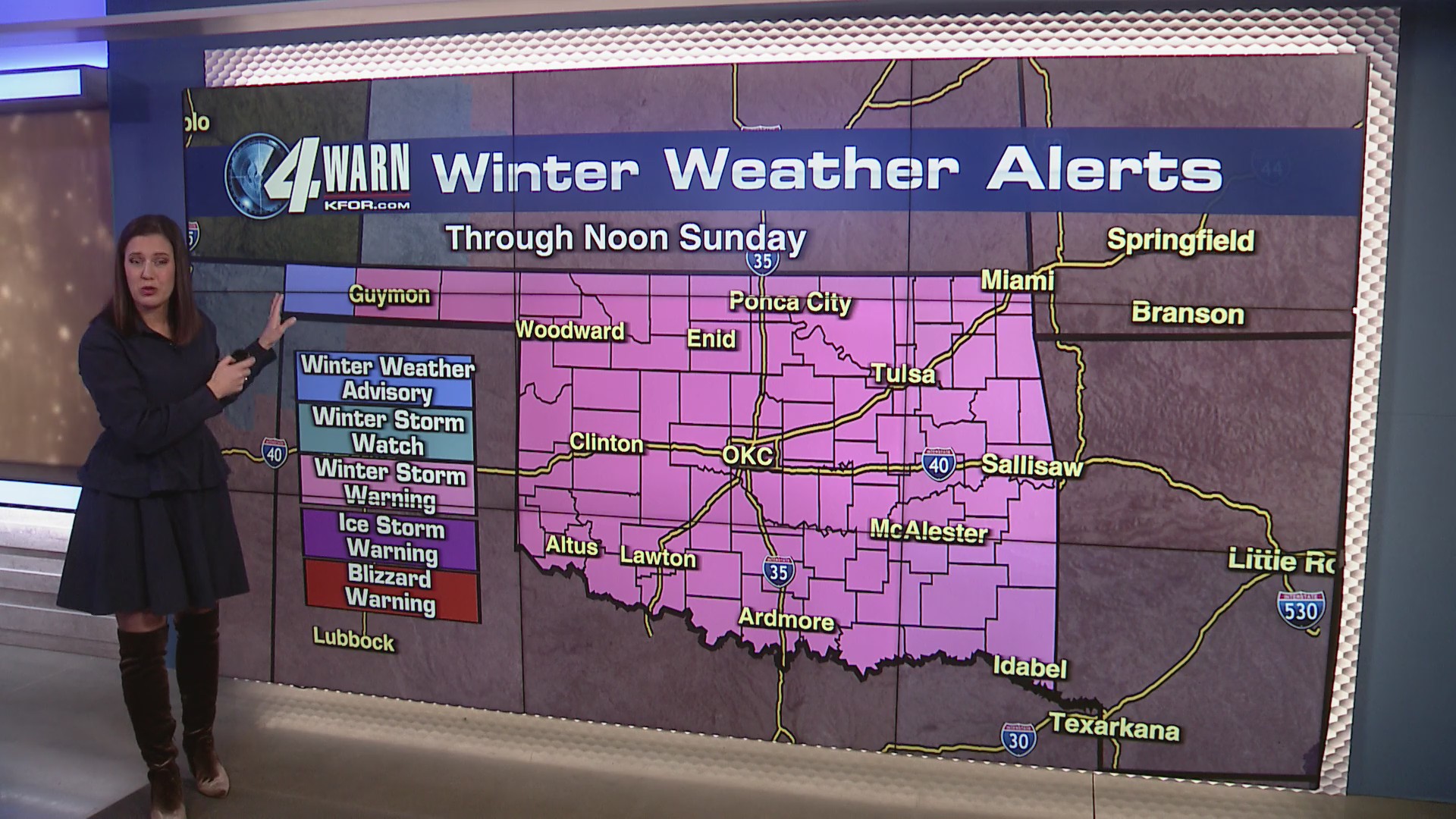 Winter weather moves into Oklahoma Friday, Saturday
