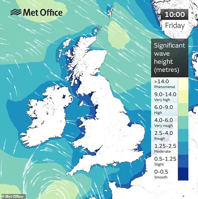 Storm Ingrid hits Britain with 60mph gusts, heavy rain and strong waves ...