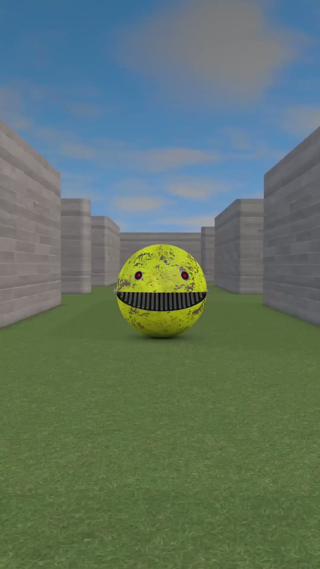 Robot Pacman vs Rusty Robot Shredder #Shorts