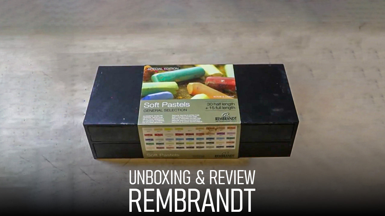 Rembrandt soft pastels unboxing and honest review with Canson paper test