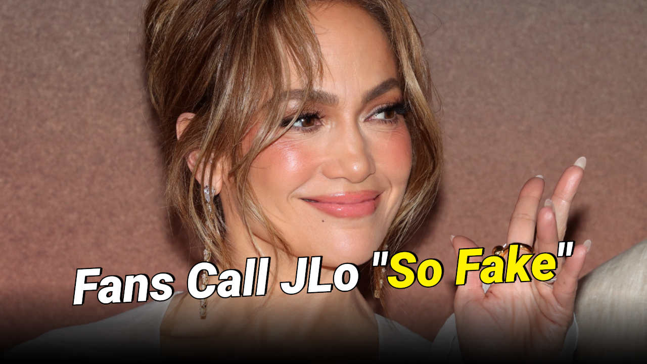Jennifer Lopez is accused of photoshopping her latest selfie
