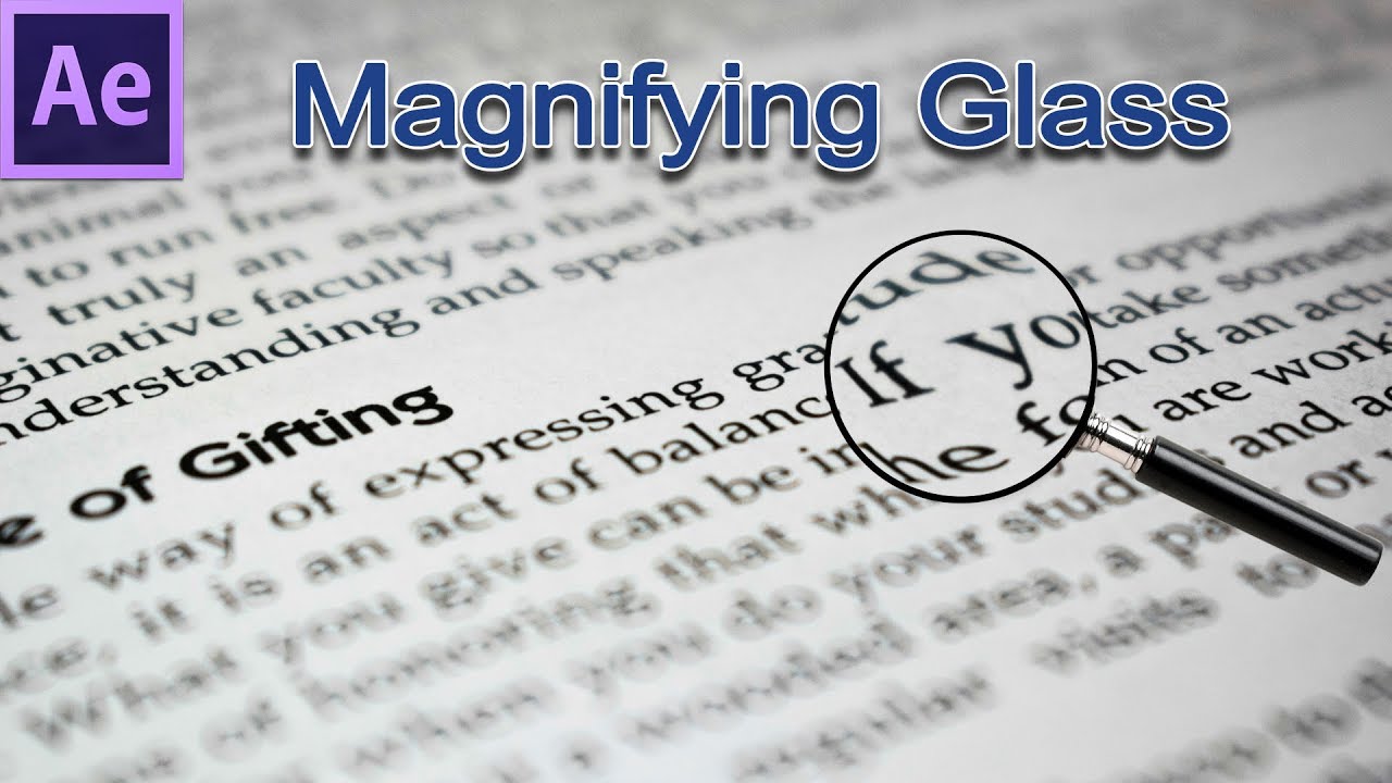 How to make a realistic magnifying glass in After Effects - 52
