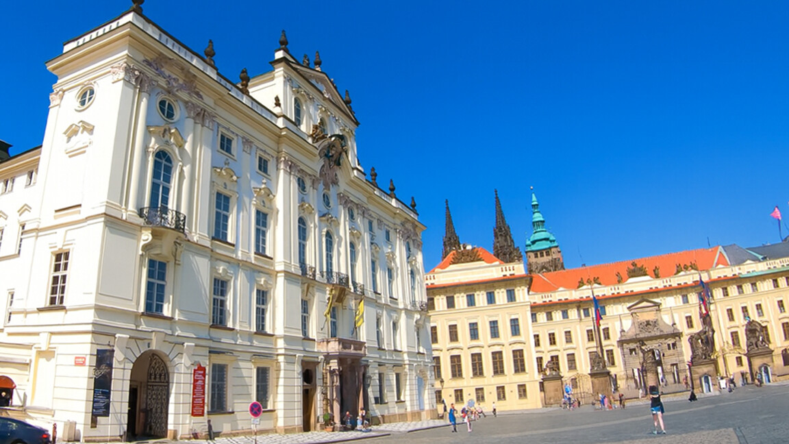 Walking from Prague Castle to Charles Bridge