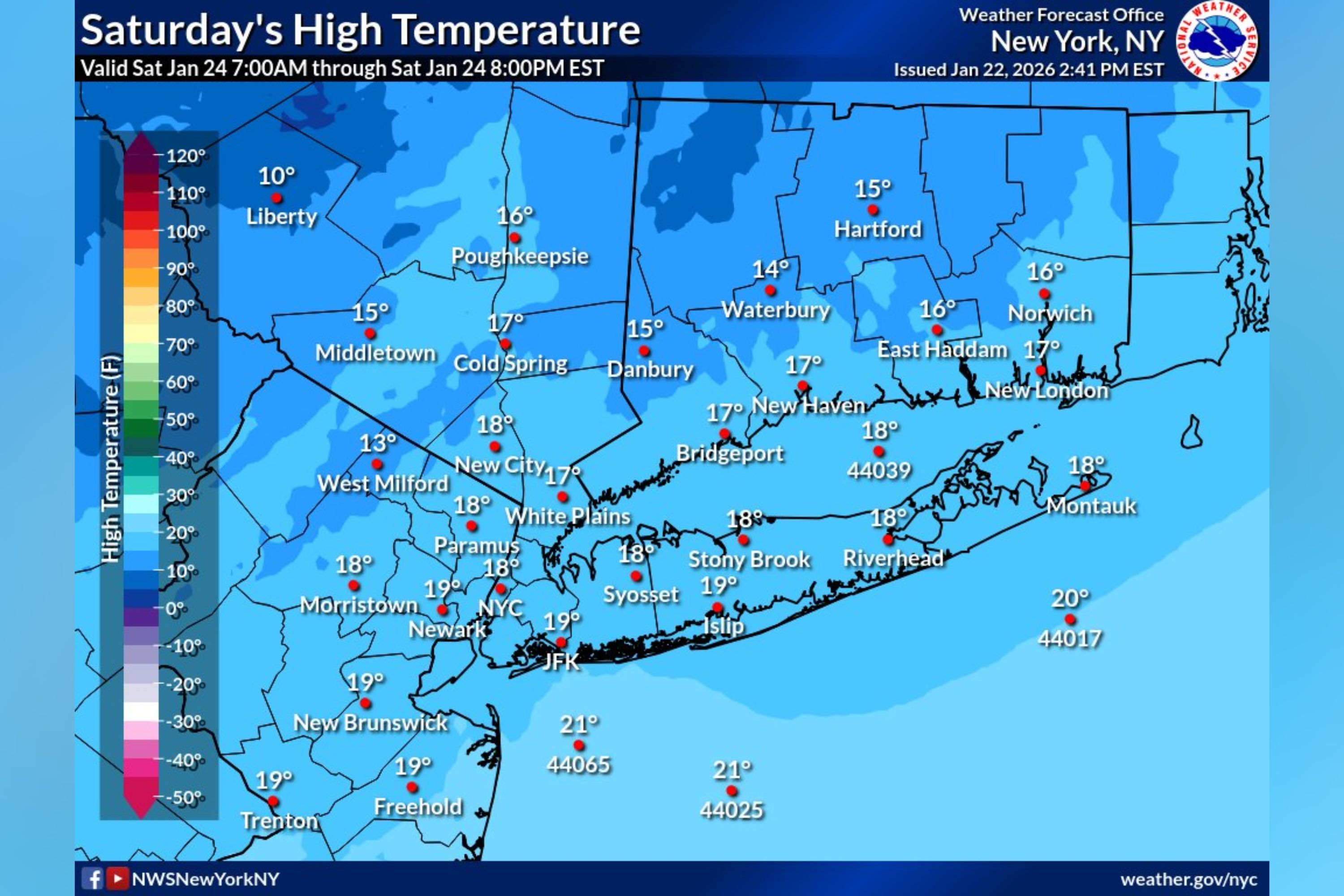 New York map shows areas facing arctic blast ahead of major storm
