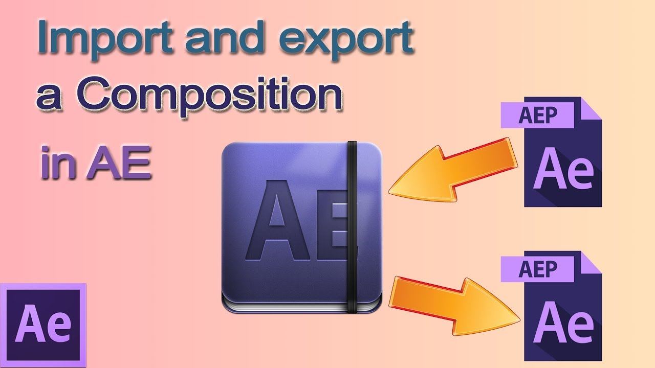 How to export and import a composition into another project in After ...