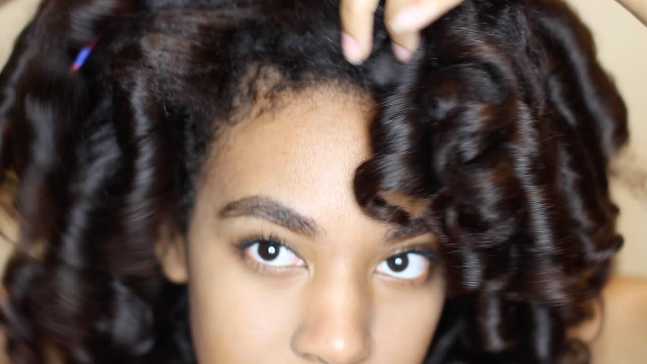 How to get perfect roller set curls on natural hair | Step-by-step tutorial