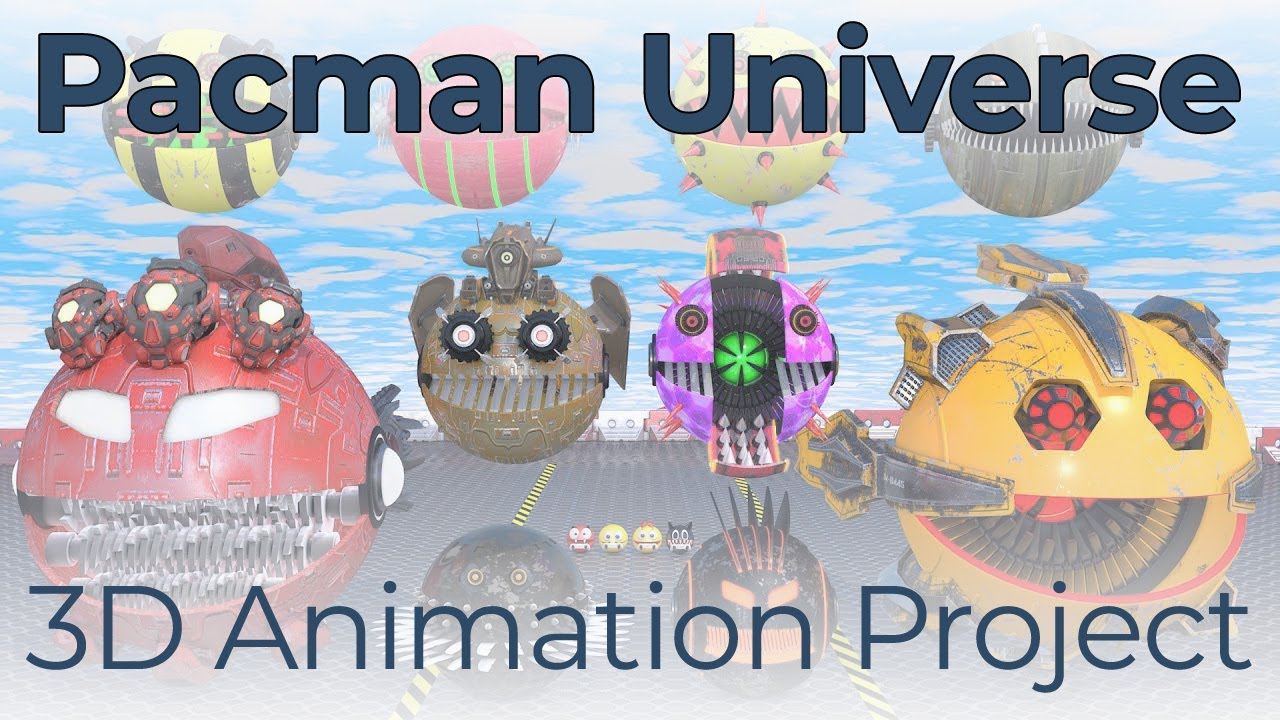 Robot wars in Pacman arena: Robot vs monster epic battle! #pacman # ...