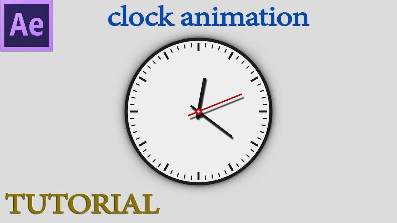 How to make clock animation run in real time with After Effects - 60