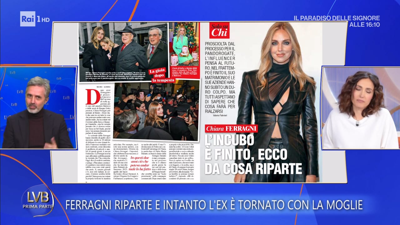 Chiara Ferragni riparte, intanto Tronchetti Provera torna con la moglie ...