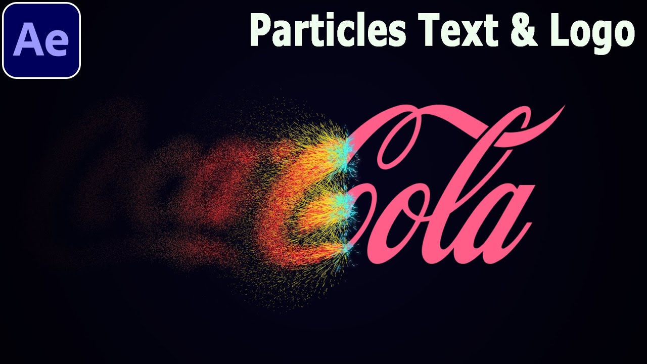 After Effects tutorial - Particles logo & text animation using CC ...