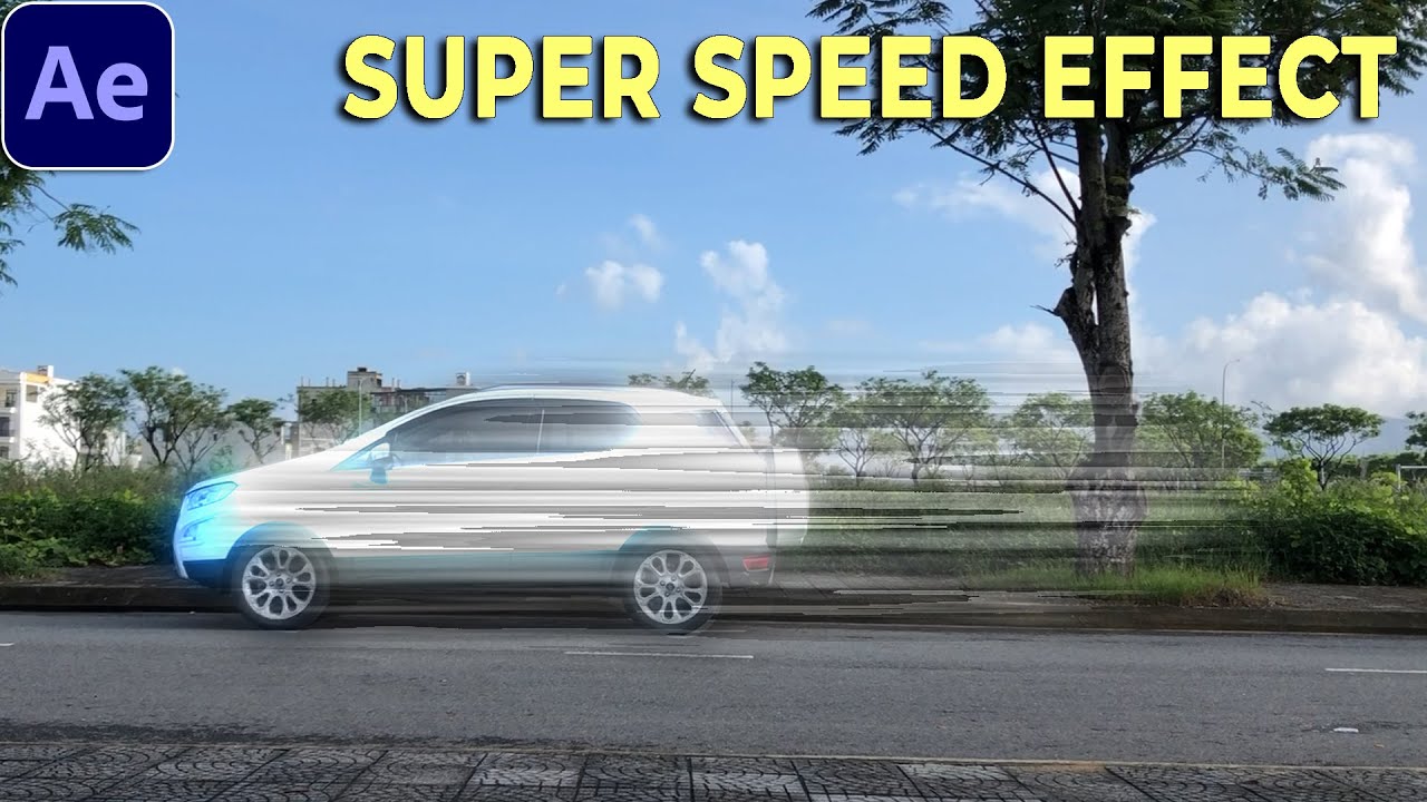 After Effects tutorial - How to make super speed effect #oe309