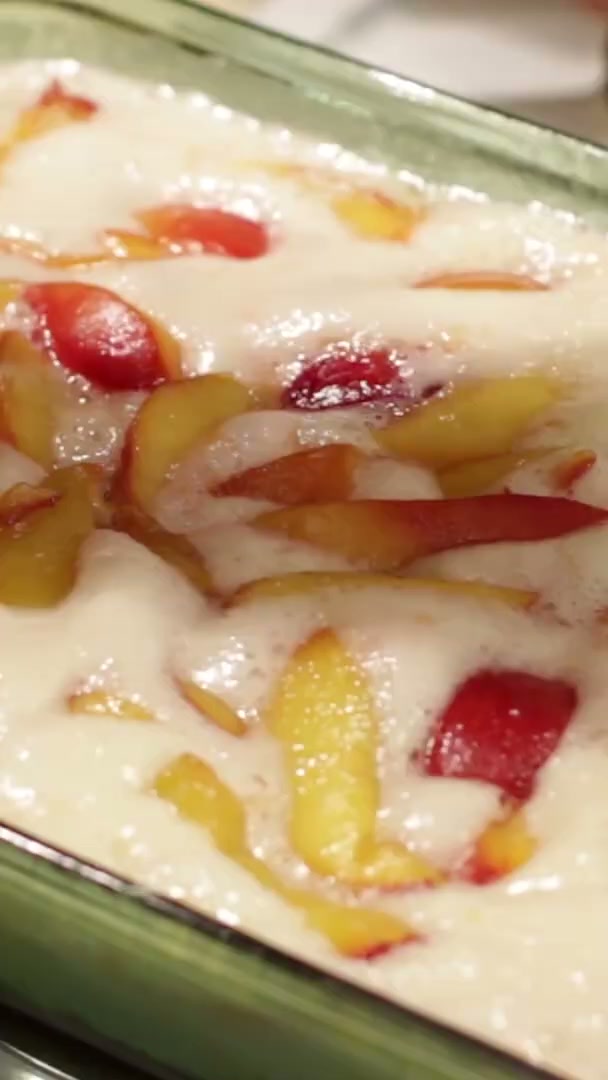 How to make peach cobbler #Shorts | Easy peach cobbler recipe