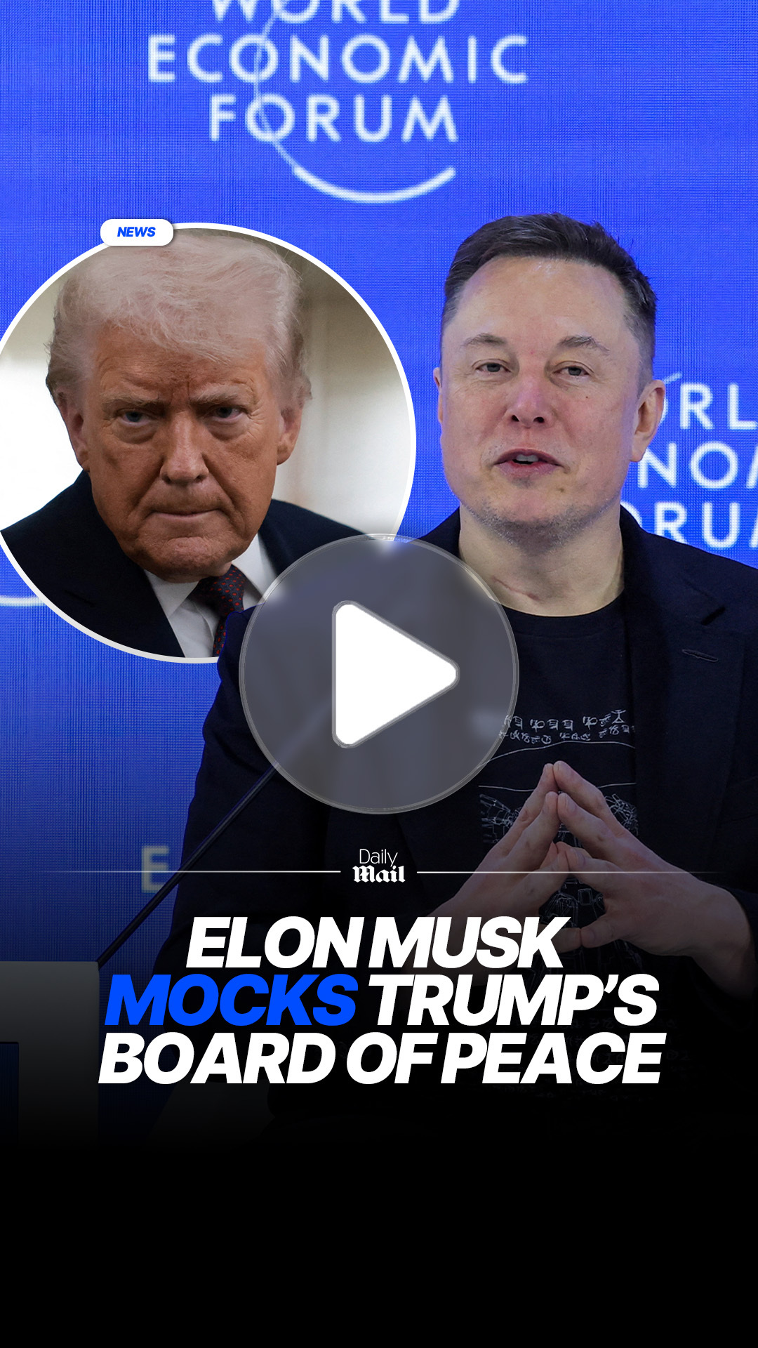 Elon Musk mocks Trump’s Board of Peace with Greenland joke at Davos