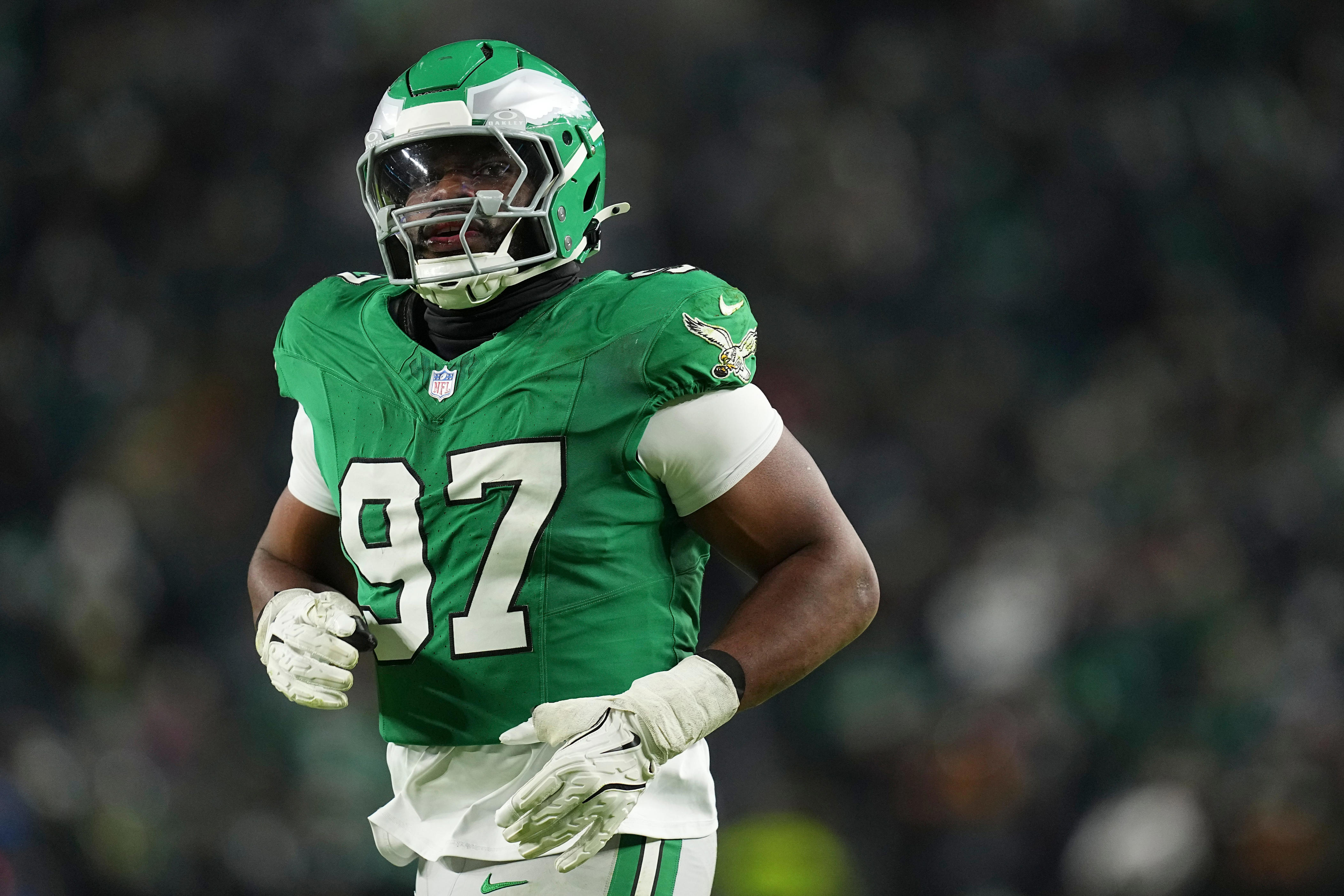 Eagles' DT Moro Ojomo's rise has earned him even greater distinction