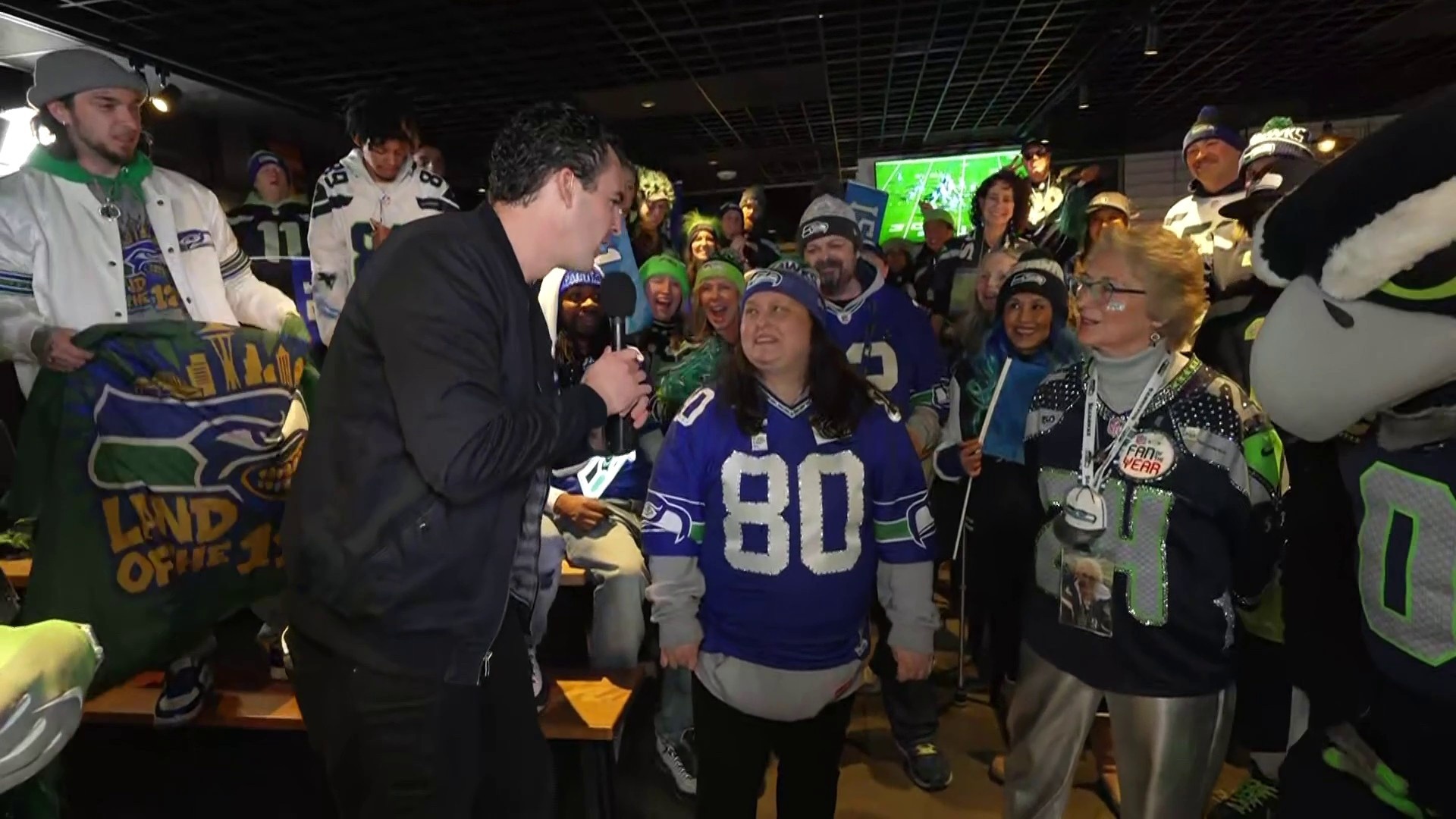 See team spirit shine in TODAY’s NFL playoff pep rally!