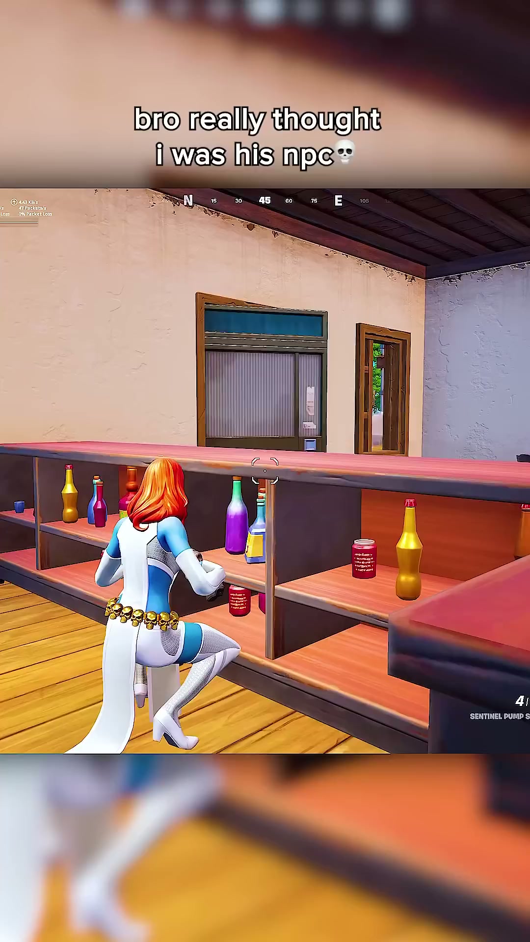 Pretending to be a fake robin NPC