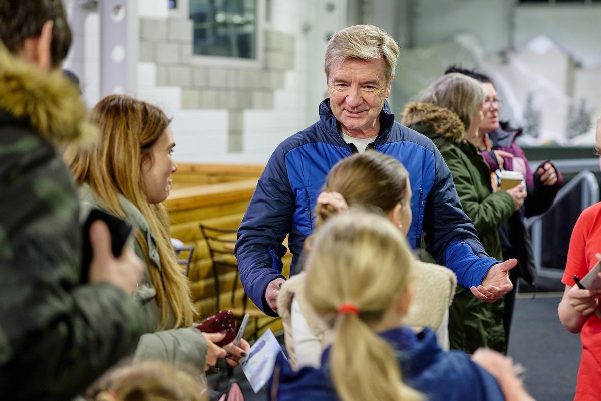Ice dance legend Sir Christopher Dean inspires young Doncaster skaters