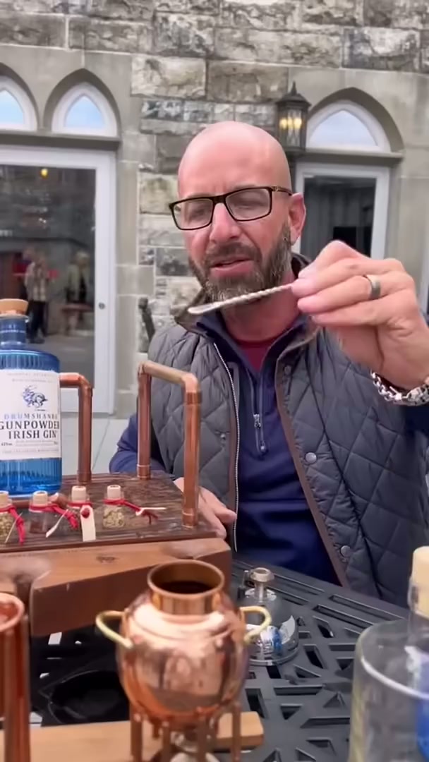 Making gin in a mini distillery!🍸 #shorts