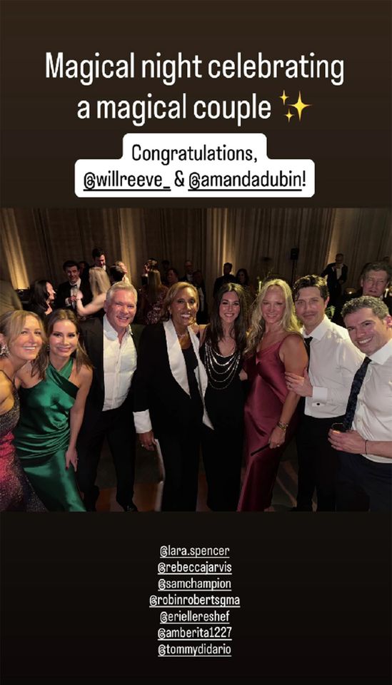 Robin Roberts reveals Will Reeve and his bride Amanda Dubin ...