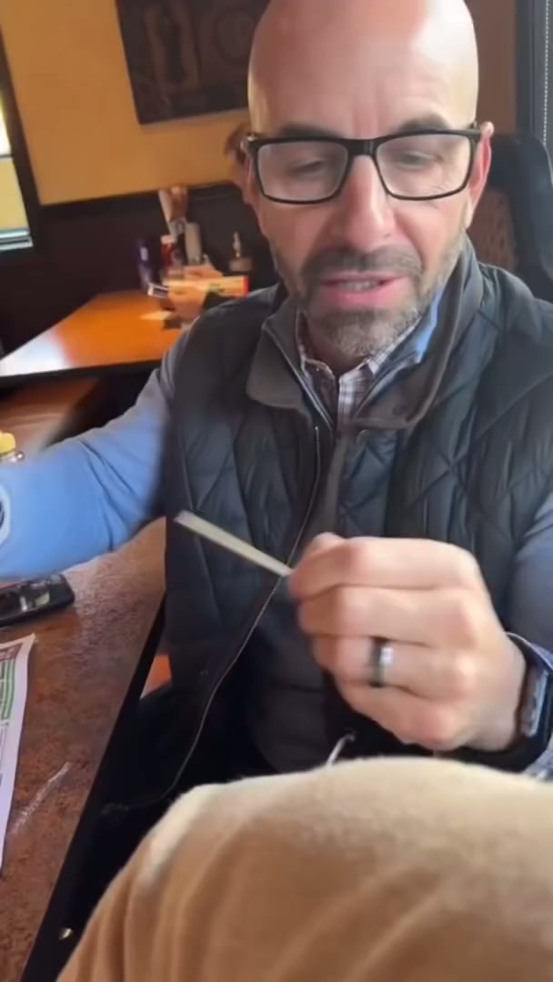 Hey dad, how do I fix this pull in my sweater?👕