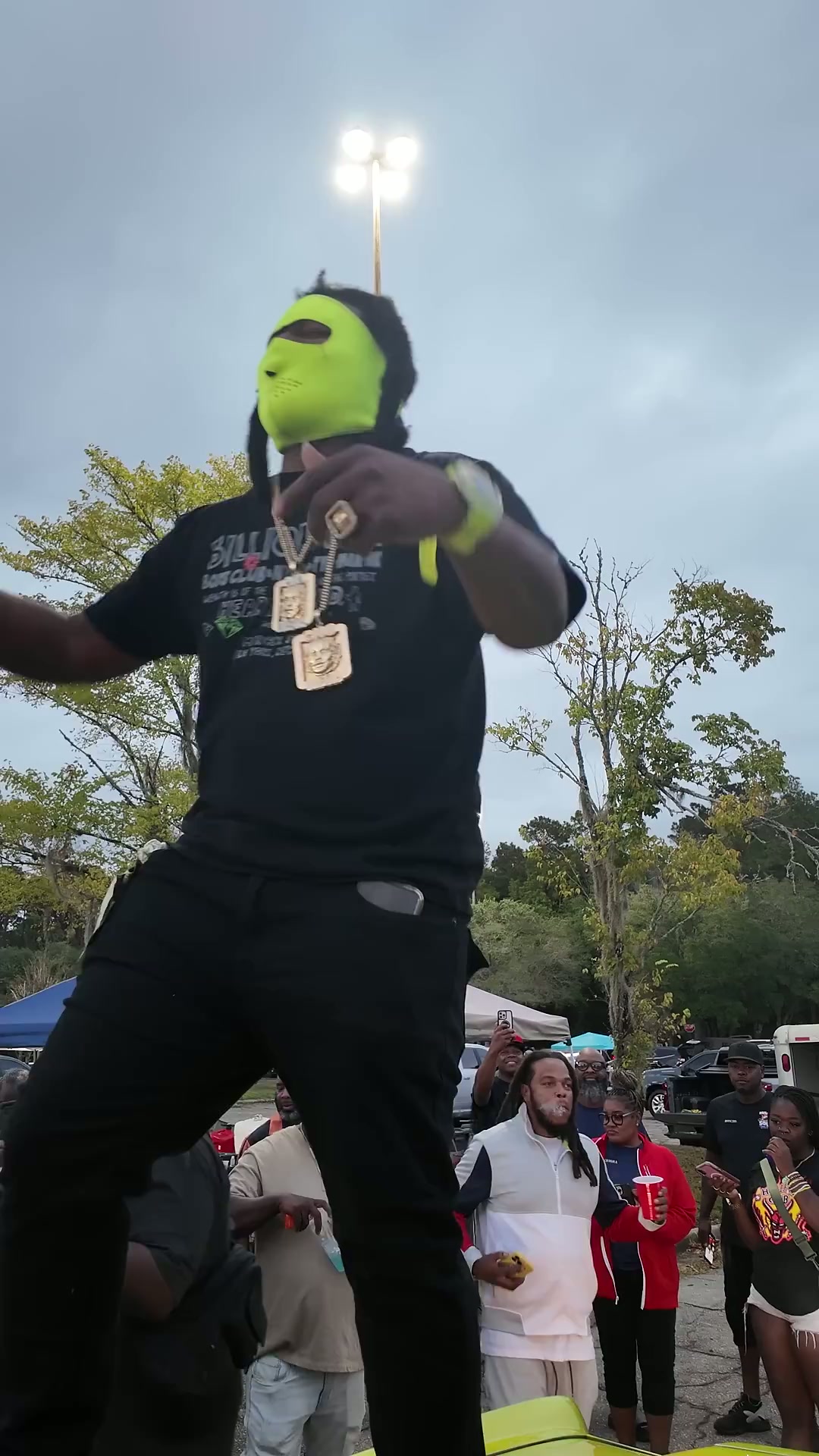 Bunkie White Stunting Hard with Money at the Carshow