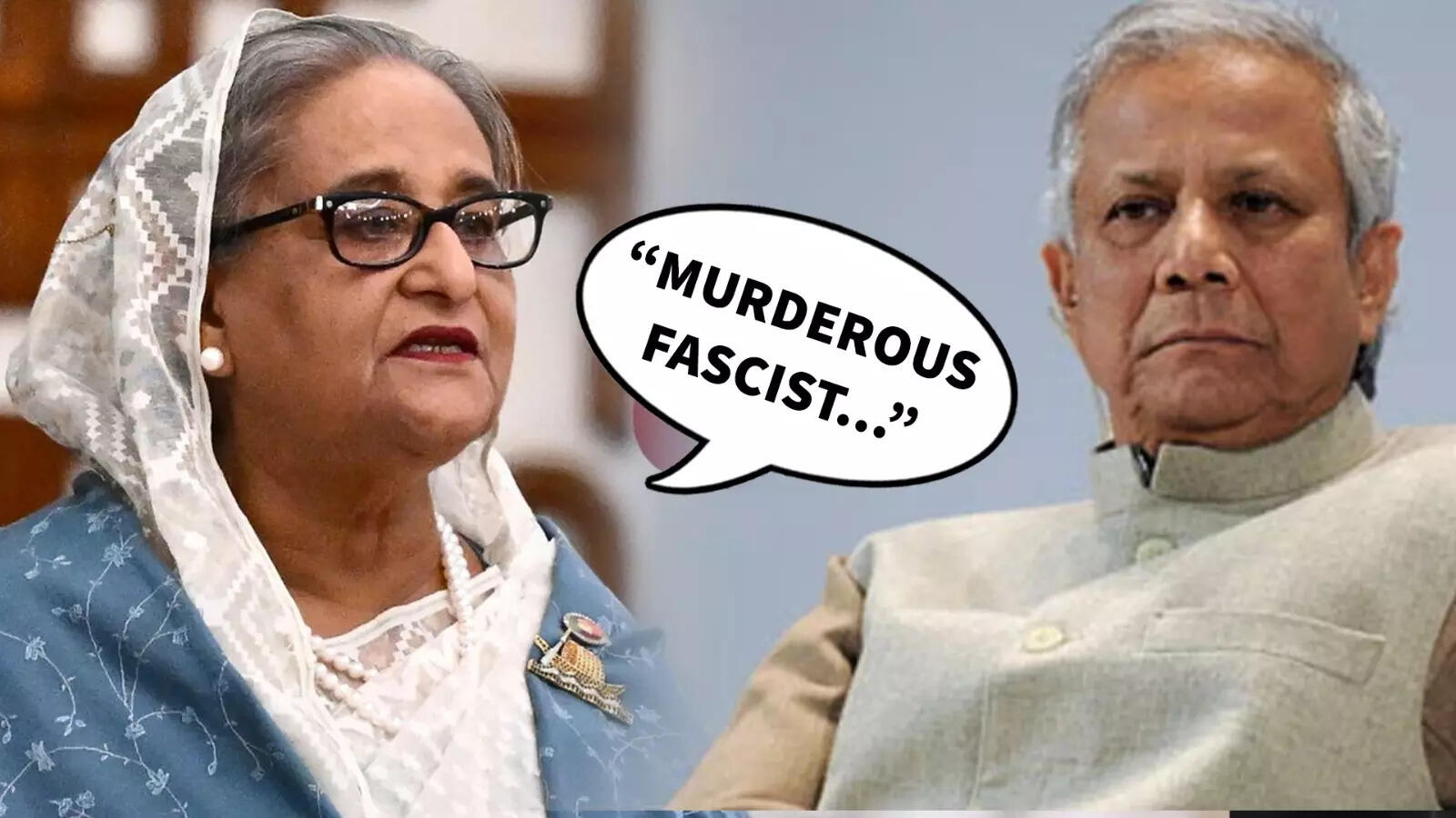 Ex-PM Hasina calls Yunus "murderous fascist," warns Bangladesh at edge ...