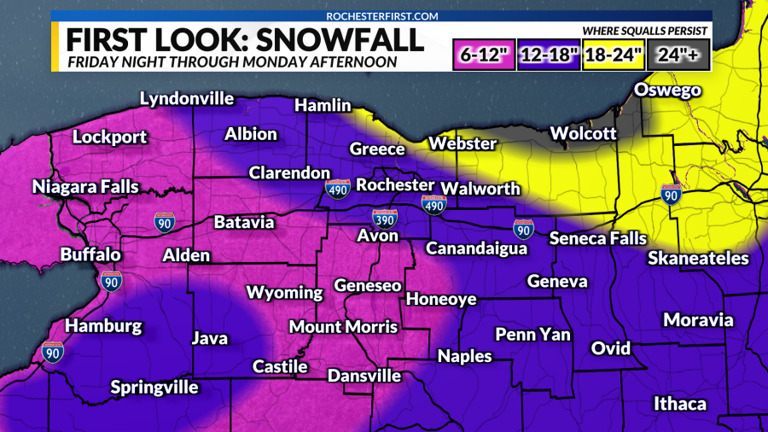 Weather forecast: Winter storm warning Sunday AM through Tuesday AM