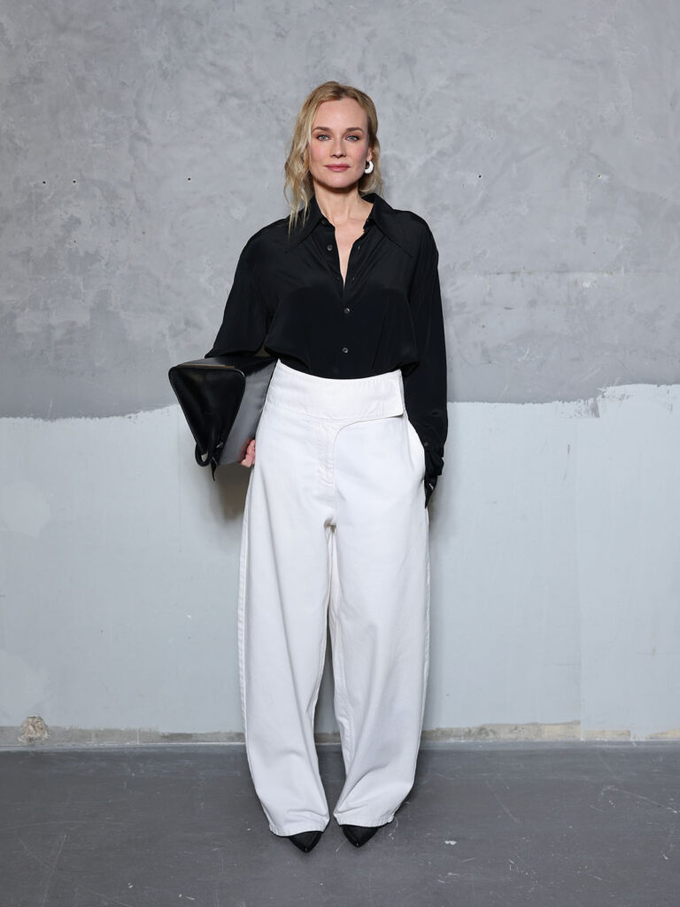Diane Kruger front row at the AMI Paris Fall 2026 Paris Fashion Week show