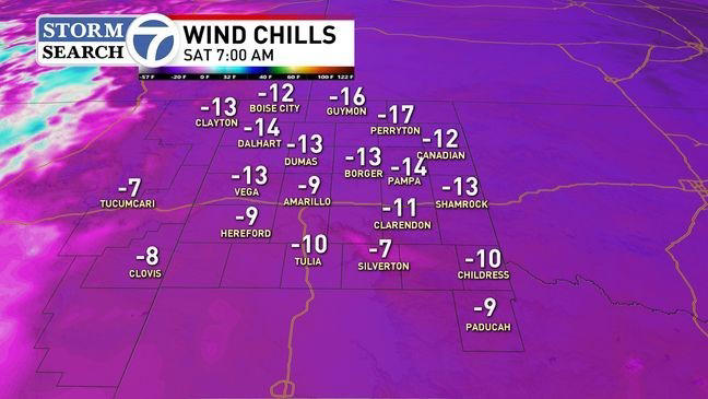 Arctic blast reaches the Texas Panhandle: Snow and extreme cold through ...