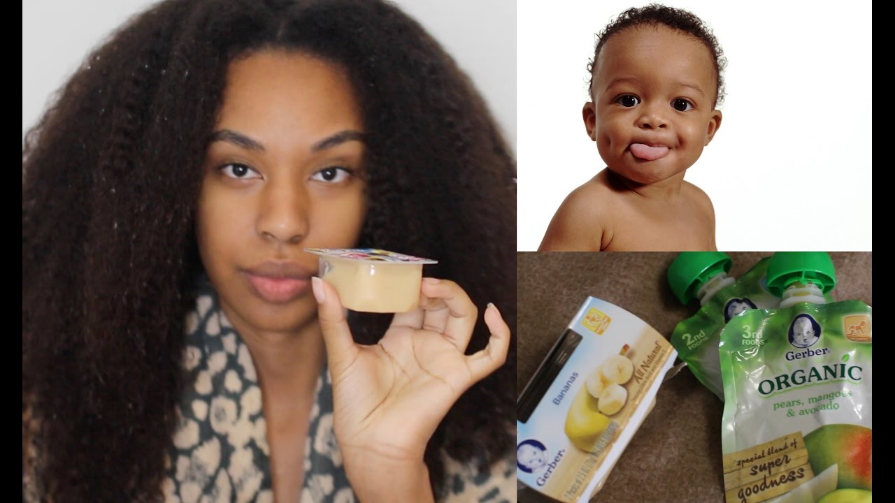 Testing baby food as a deep conditioner | Affordable natural hair mask ...