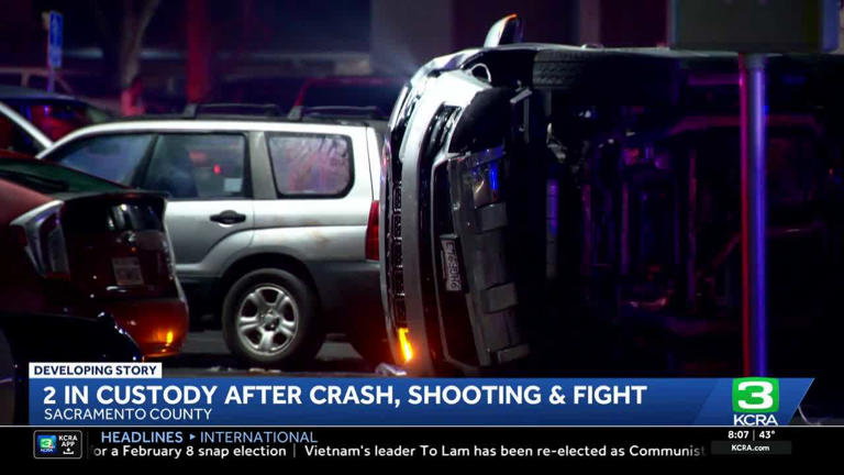 2 suspects arrested and another hurt after wild crash, fight and ...