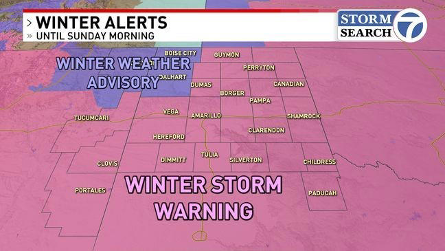 Arctic blast reaches the Texas Panhandle: Snow and extreme cold through ...